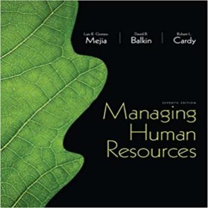 Test bank for Managing Human Resources 7th Edition Gomez Mejia Balkin ...